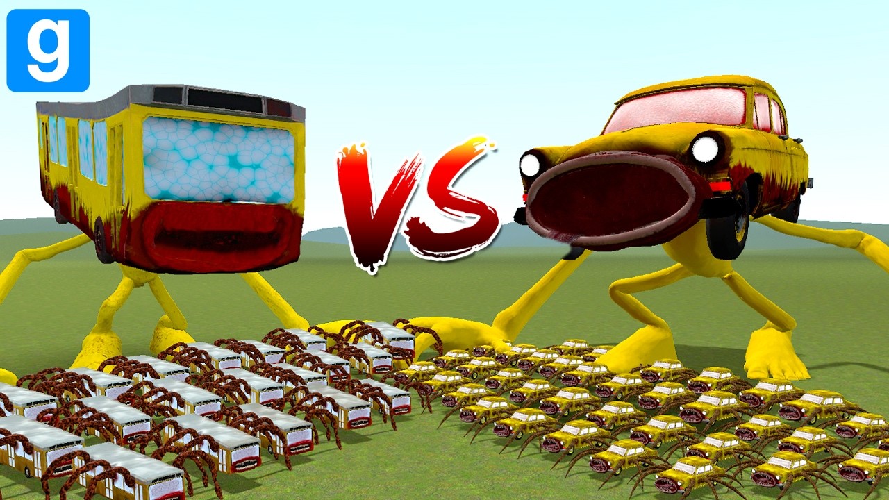 CAR EATER vs BUS EATER – Which Team is STRONGER?! | GMod Battle - YouTube