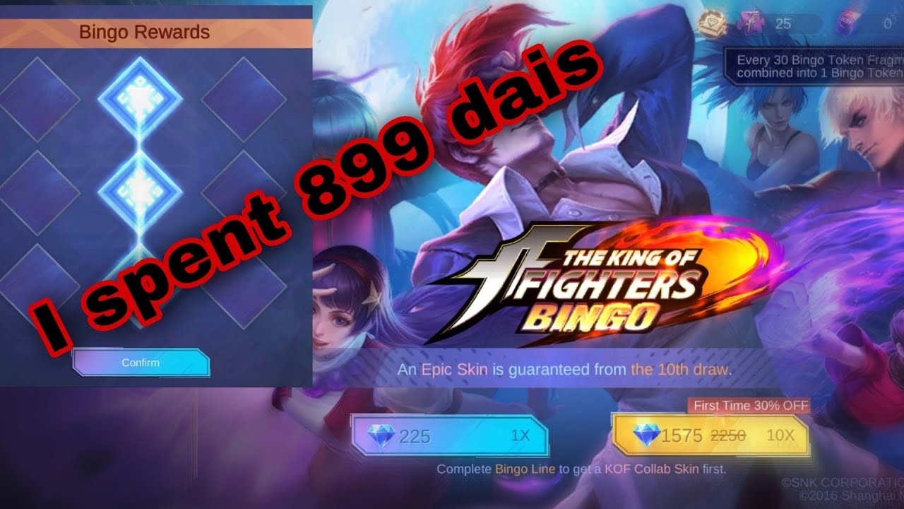 what skin i got in kof event . I spent 112 dais daily for kof event ...