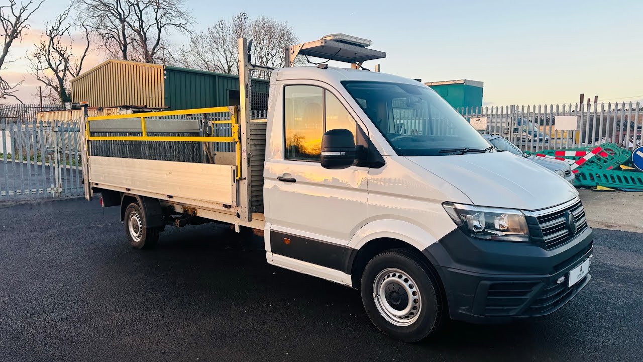 VOLKSWAGEN CRAFTER CR35 2.0 TDI *LONG WHEEL BASE DROPSIDE TRUCK WITH ...