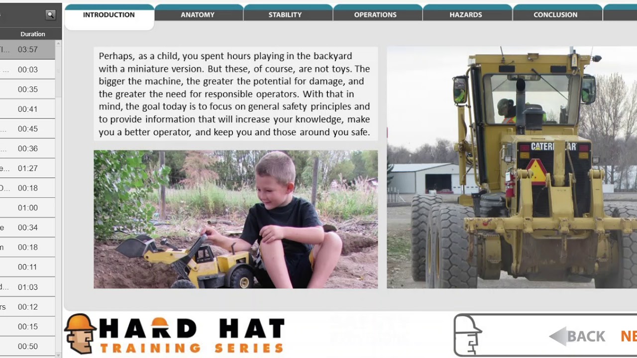 MOTOR GRADER OPERATOR SAFETY TRAINING (OSHA) - YouTube