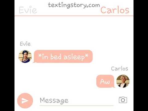 Descendants Text Story " Evie is feeling better now" - YouTube