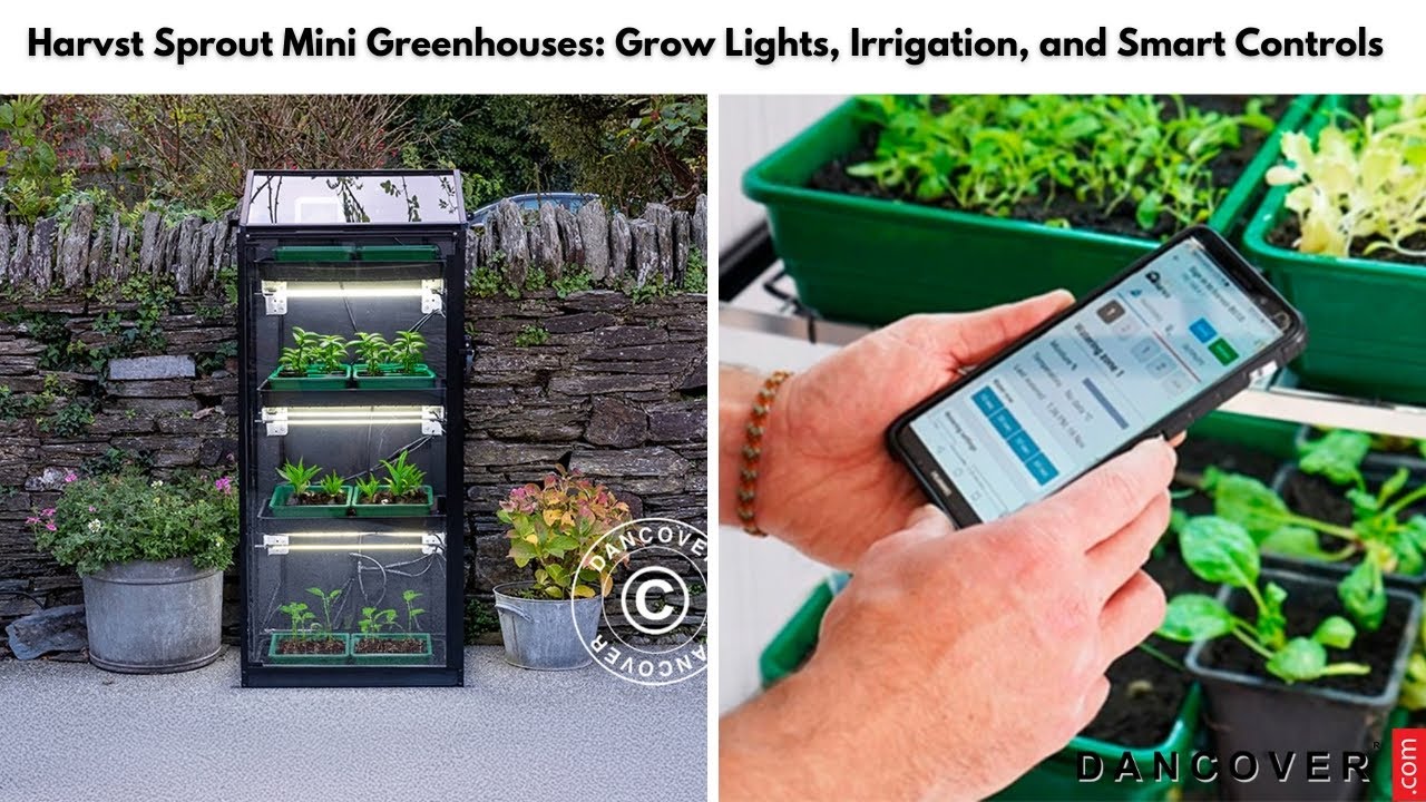 Harvst Sprout Mini Greenhouses: Grow Lights, Irrigation, and Smart ...