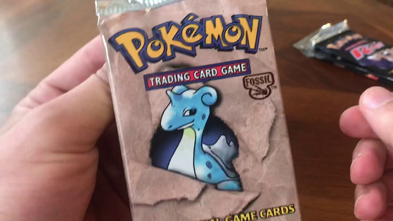 Vintage Pack Week! Opening 2 Fossil Booster Packs (Holo Pull) - YouTube