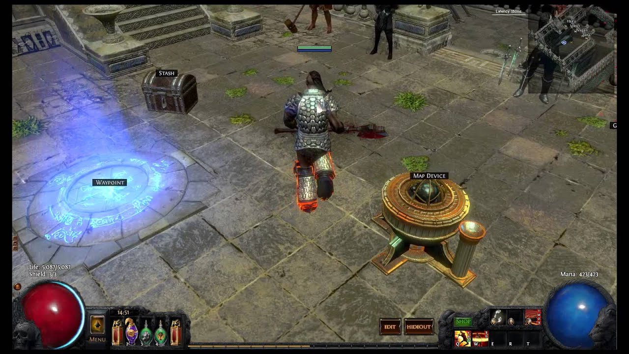 path of exile / equipped effect / Kaom's Roots Titan Greaves - YouTube