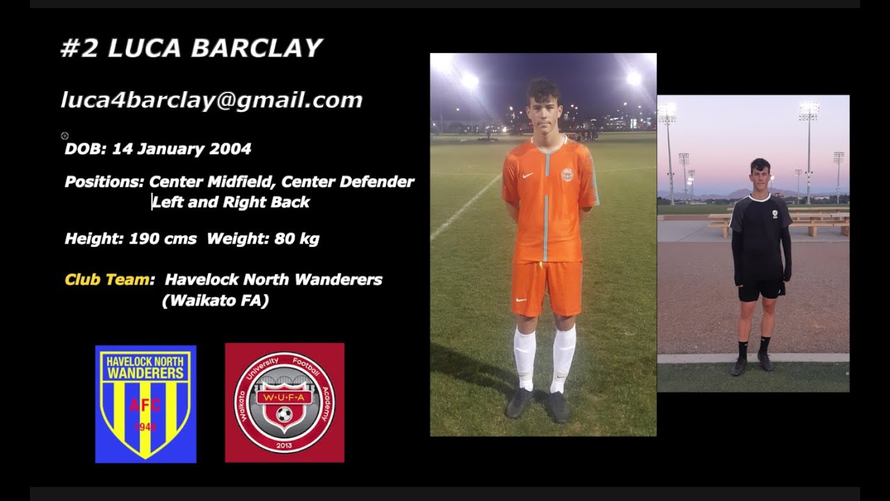 #2 LUCA BARCLAY Midfielder and Defender - YouTube