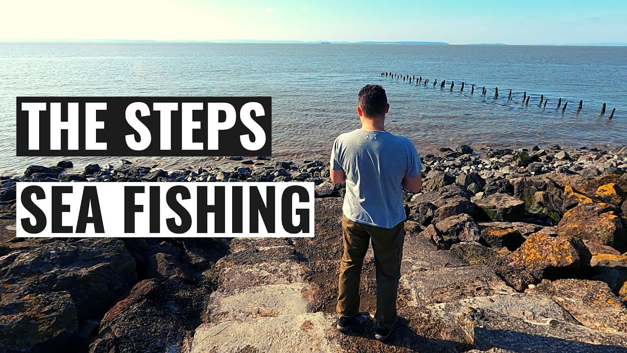 Sea Fishing on 'The Steps' at Newport in South Wales - Bristol Channel ...