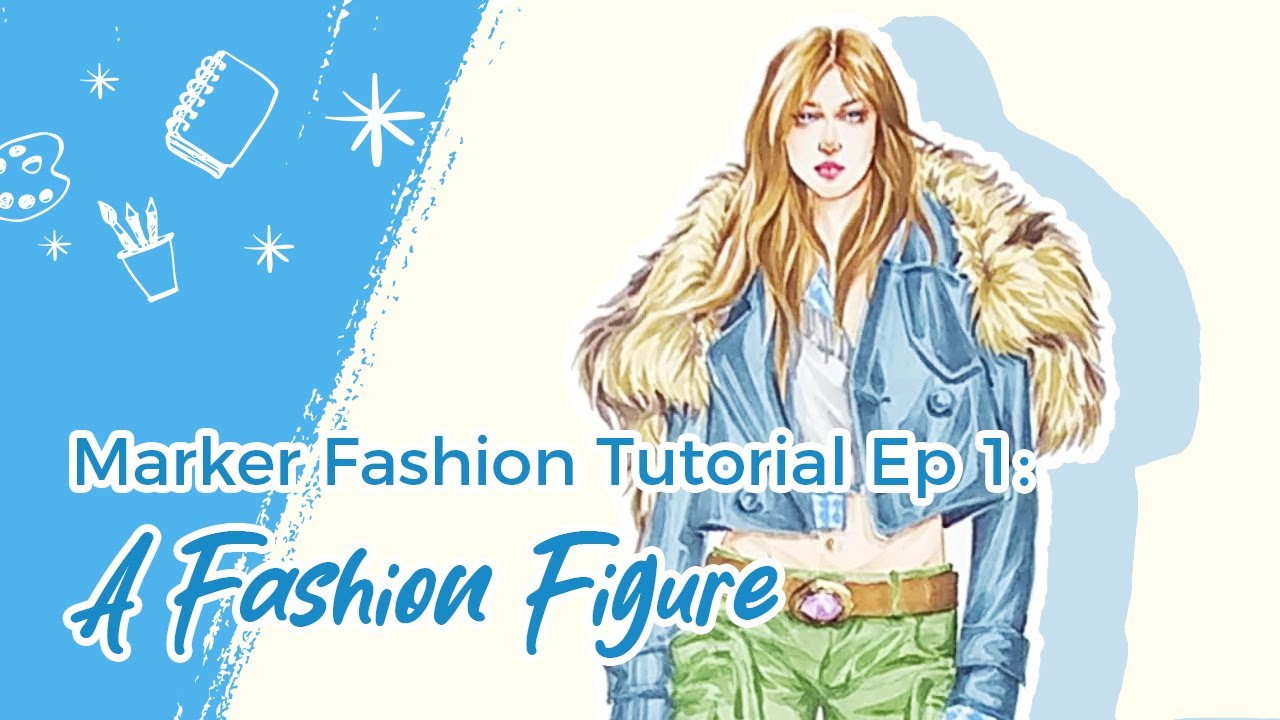 How to Draw a Fashion Figure with Markers 👗 - YouTube