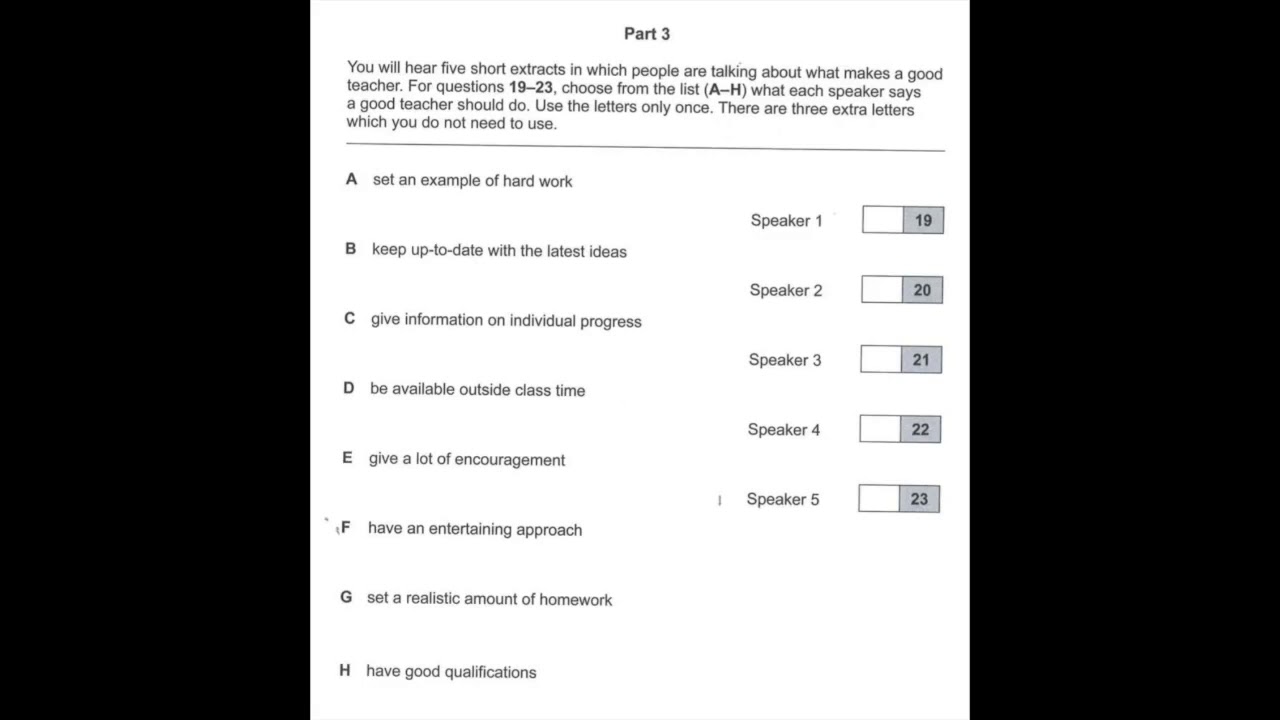 Listening B2, FCE Practice Plus 2 2015, Test 3, Part 3 - YouTube