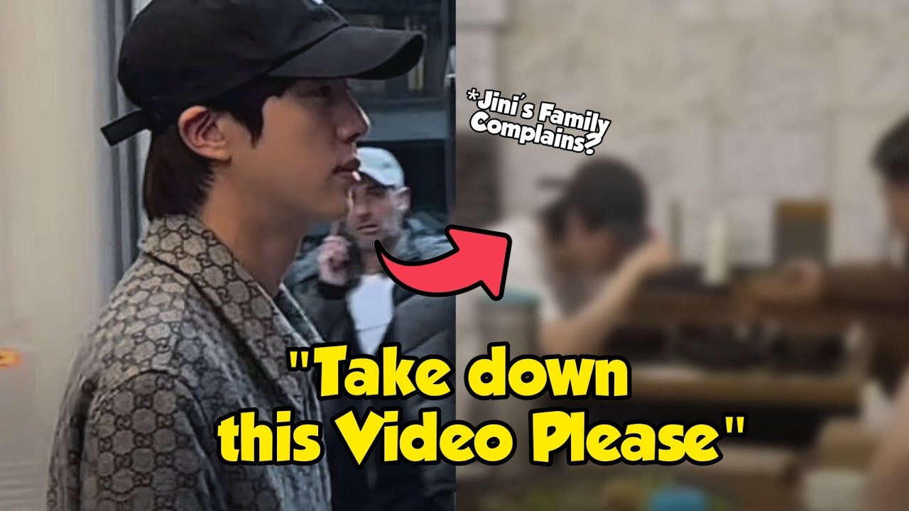 Give firmness! Jin's family Give a sharp statement about being recorded without permission ...