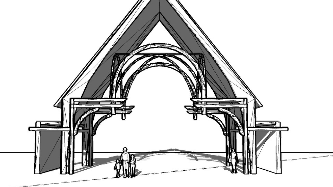 Sketch-up Animation of Church Arches - YouTube