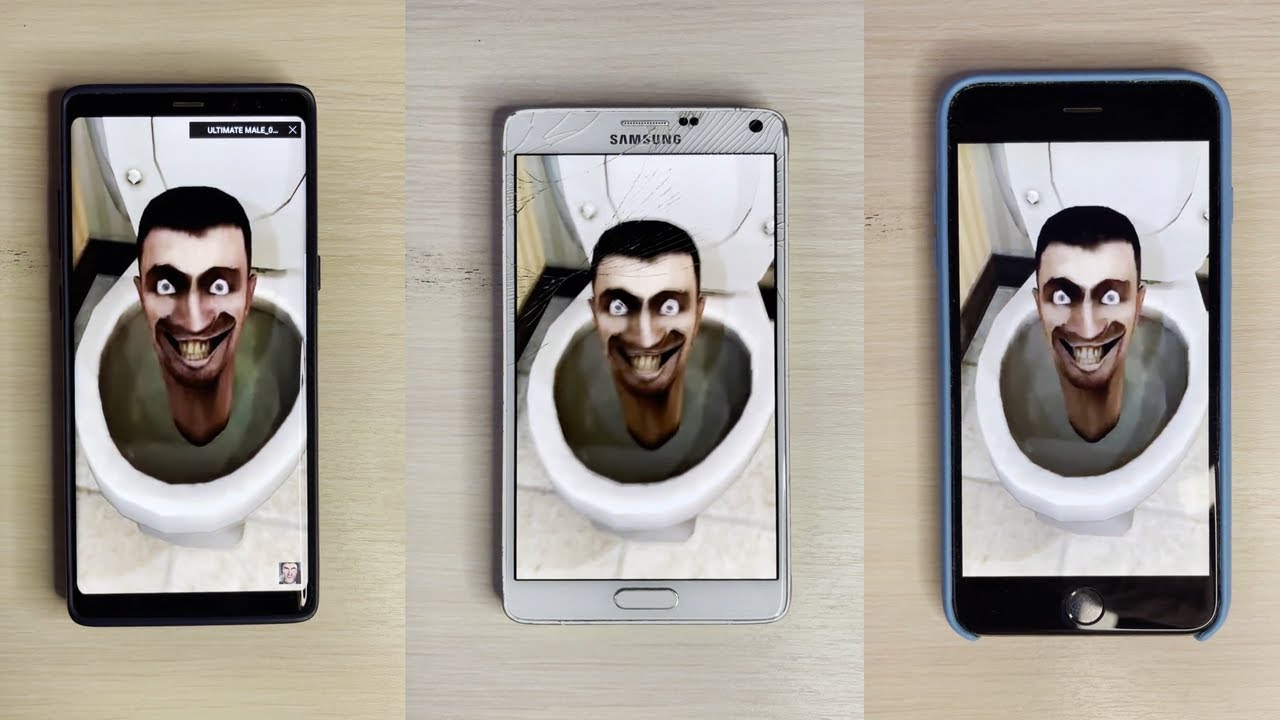 skibidi toilet on different mobile devices - YouTube