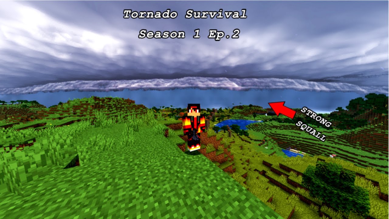 A VERY STORMY DAY!!! | Minecraft Tornado Survival Season 1 Ep.2 ...