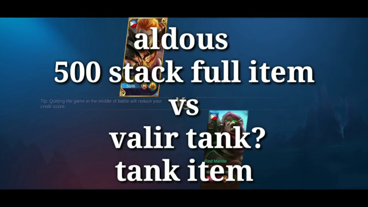 ALDOUS VS VALIR /ALDOUS 500 STACK?? - YouTube