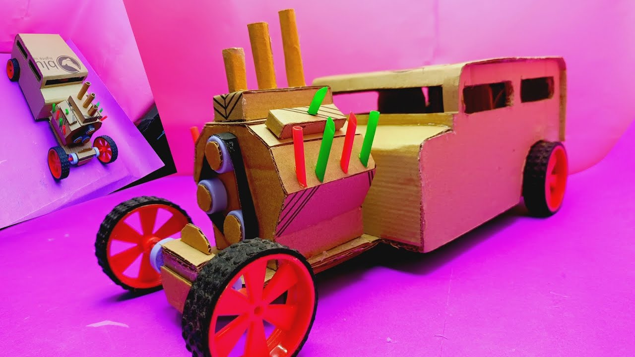 DIY Cardboard Car Tutorial Step by Step Guide to Build Your Own Model 🚗 ...