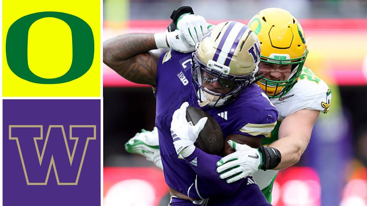 #6 Oregon vs Washington Full Game Highlights | 2025 College Football ...