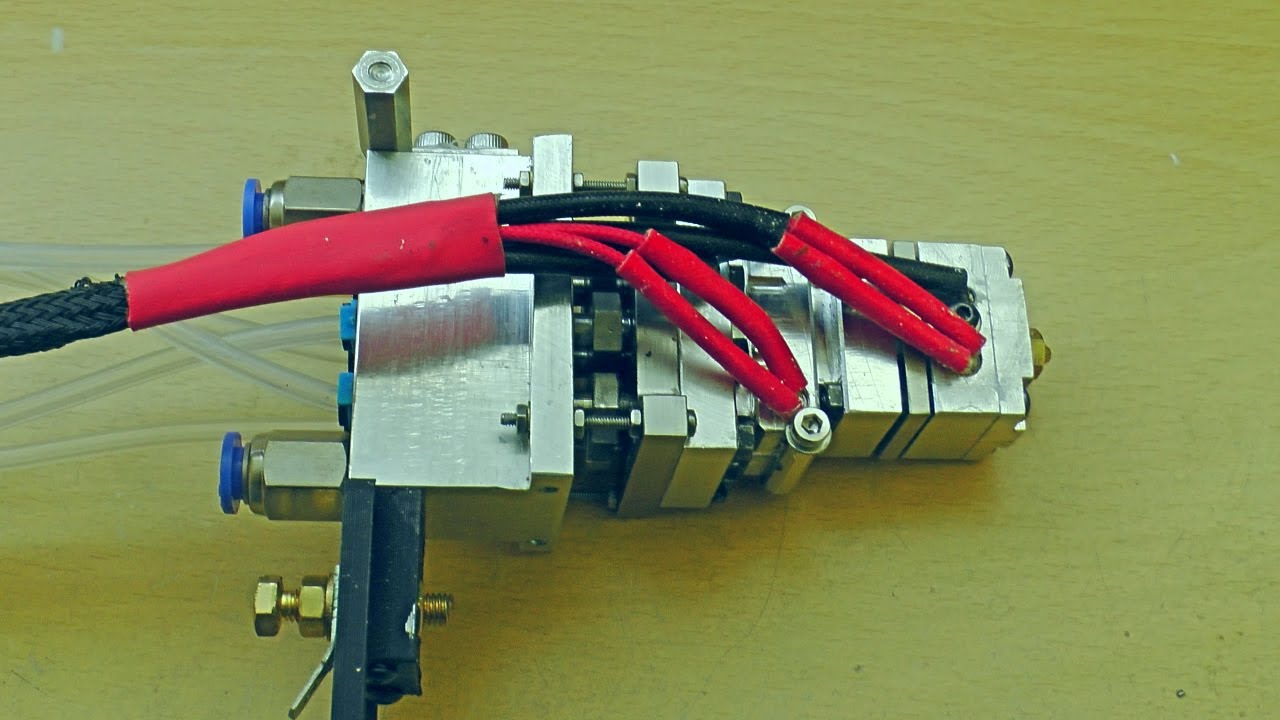 6 Input, Multi Material Hot End Part1 - YouTube