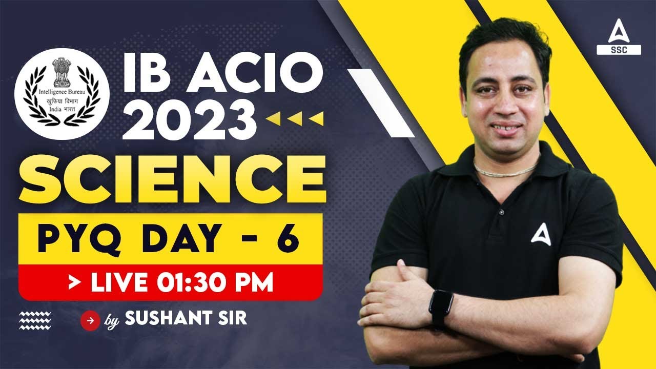 IB ACIO 2023 | IB ACIO Science Previous Year Question | Science By ...