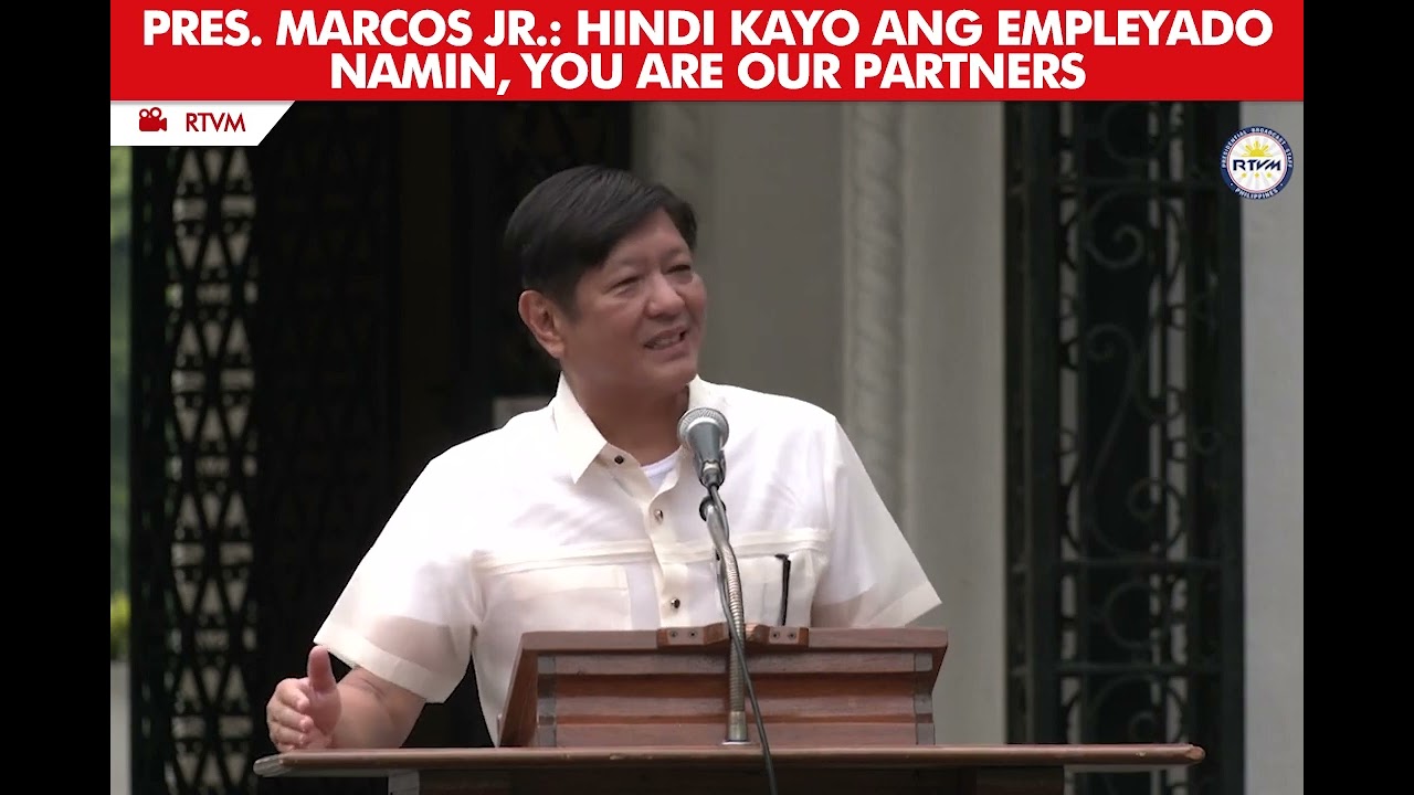 Talumpati ni Pres. Marcos Jr. sa flag-raising ceremony sa Malacañang ...
