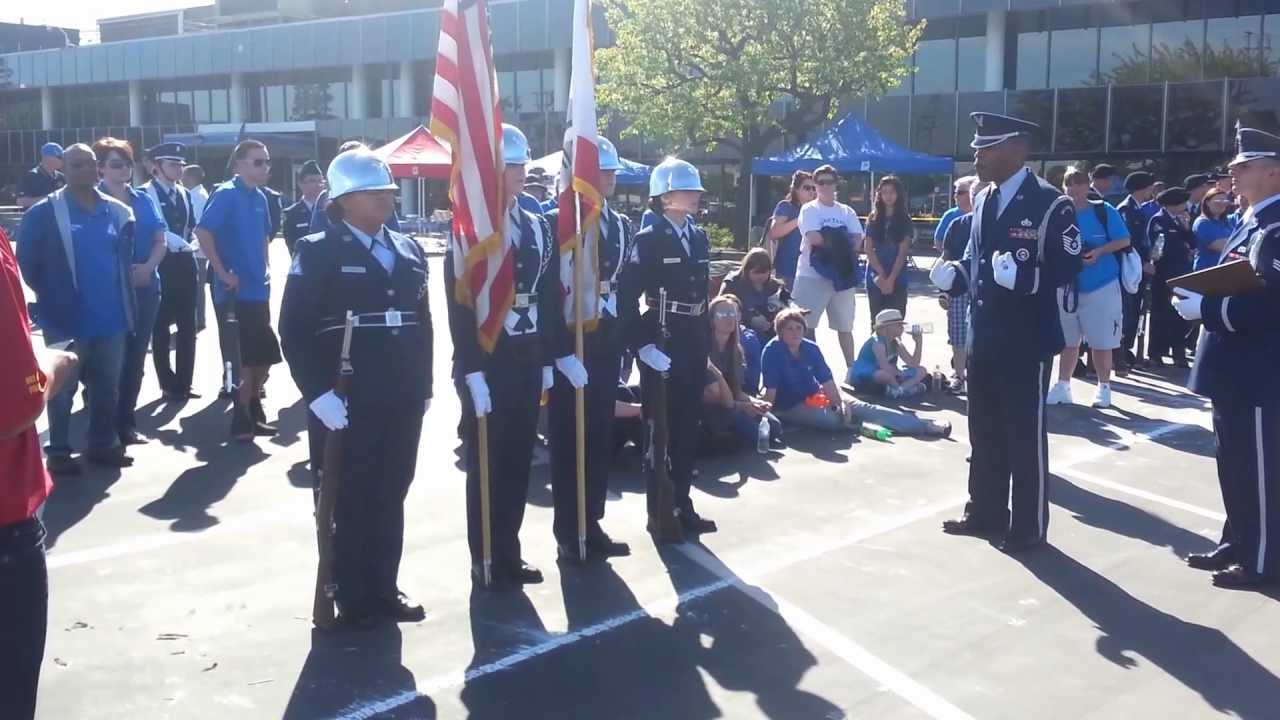 AAE AFJROTC Colour Guard, SCIDM - YouTube