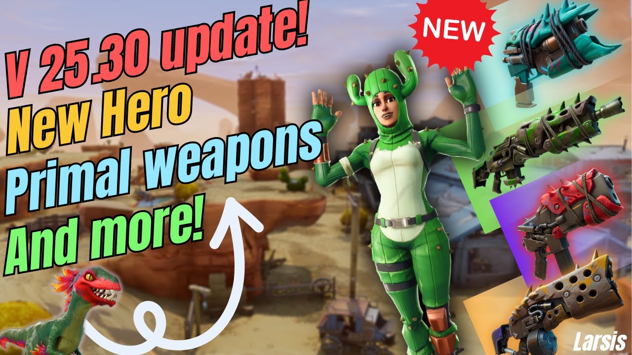 New Primal weapons set 🔥New Prickly Ramirez hero🌵& more 😮 - Fortnite ...