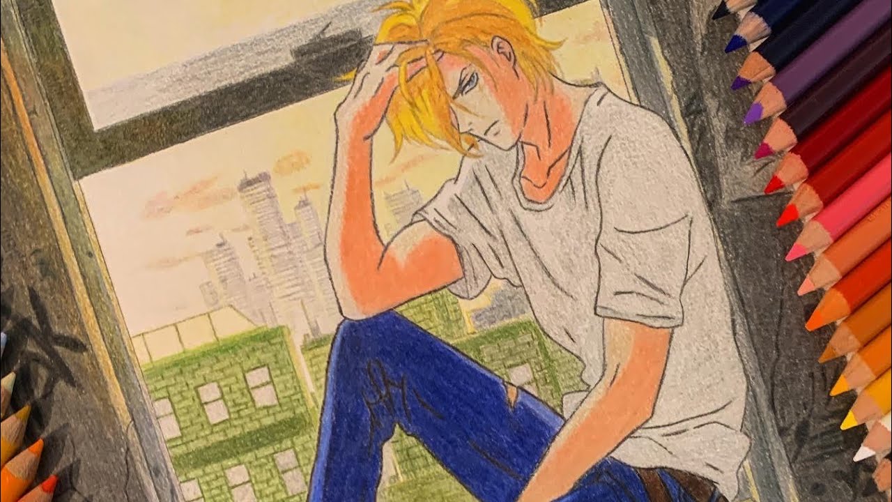 Speed Drawing - Ash Lynx (Banana Fish) - YouTube