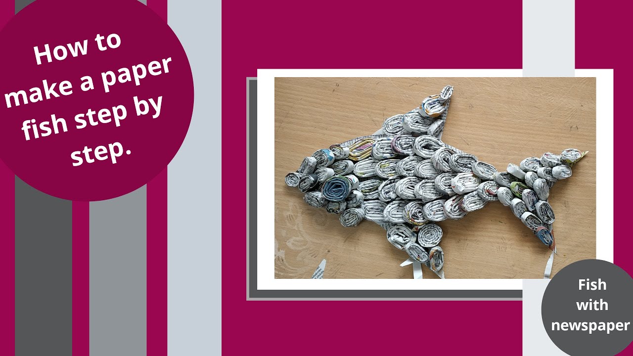 How to make fish with newspaper | paper fish craft #craft # ...