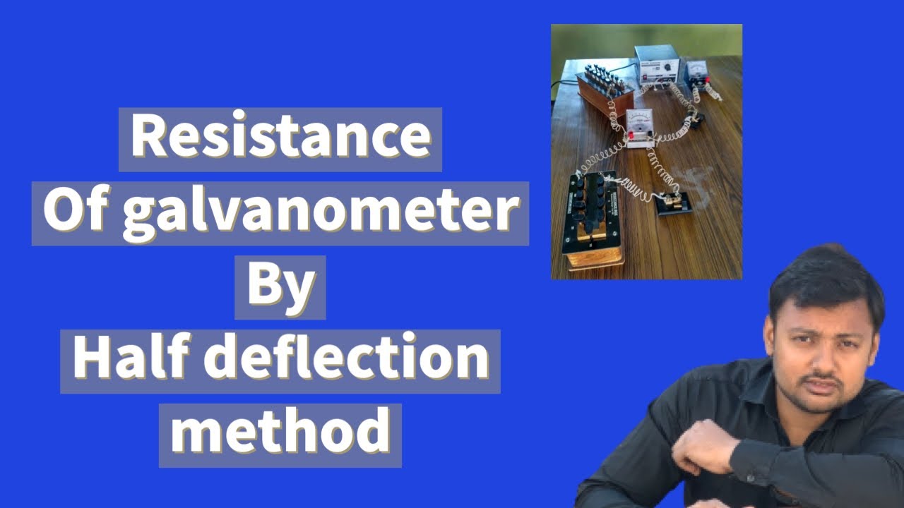 Resistance of galvanometer by half deflection method #physics # ...