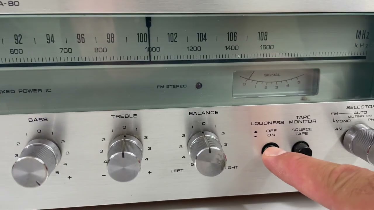 TECHNICS by PANASONIC SA-80 Vintage FM/AM Stereo Receiver - YouTube