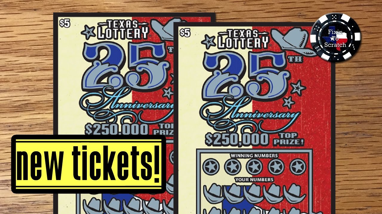 New Tickets! $5 25th Anniversary - Texas Lottery Scratch Offs - YouTube