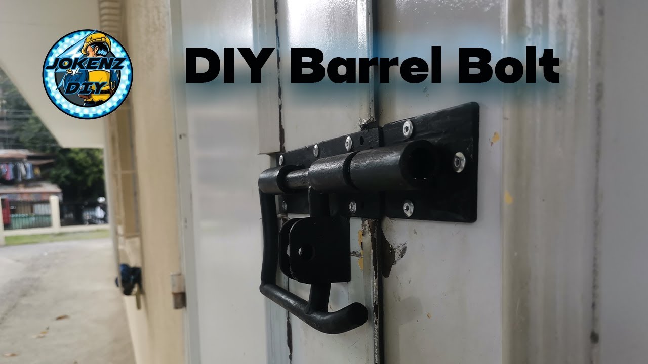 How to fabricate simple Barrel Bolt Lock - YouTube