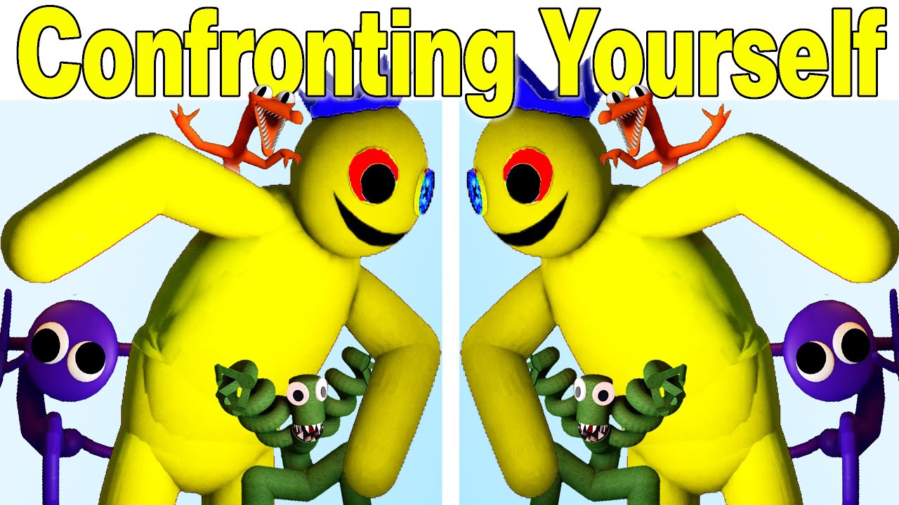 FNF x Rainbow Friends Blue Yellow Confronting Yourself (Roblox Rainbow ...