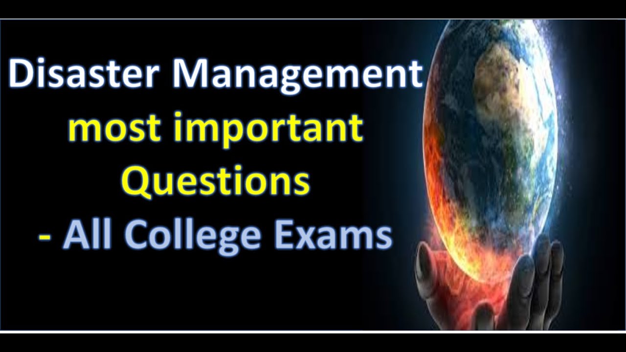 IGNOU BPAG171 Disaster Management Most Important Topics Get90+ #bpag171 ...
