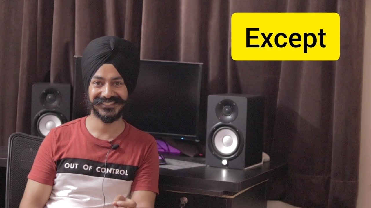 How to use "Except" in English sentences with examples - YouTube