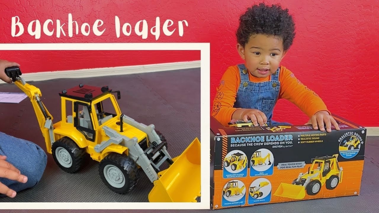 BACKHOE LOADER Driven Collection | Kids Learning - YouTube