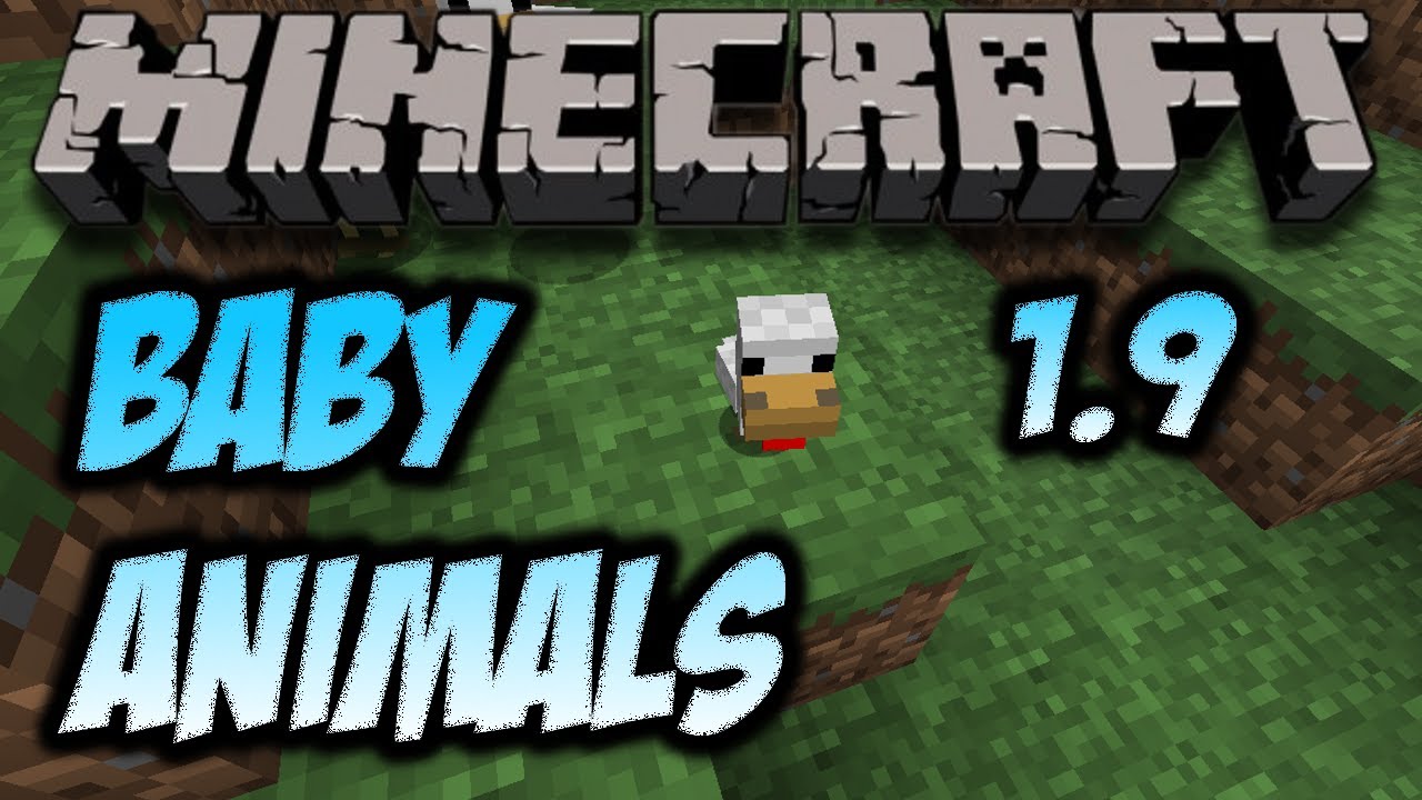 Minecraft 1.9 - BABY ANIMALS (HD) - YouTube