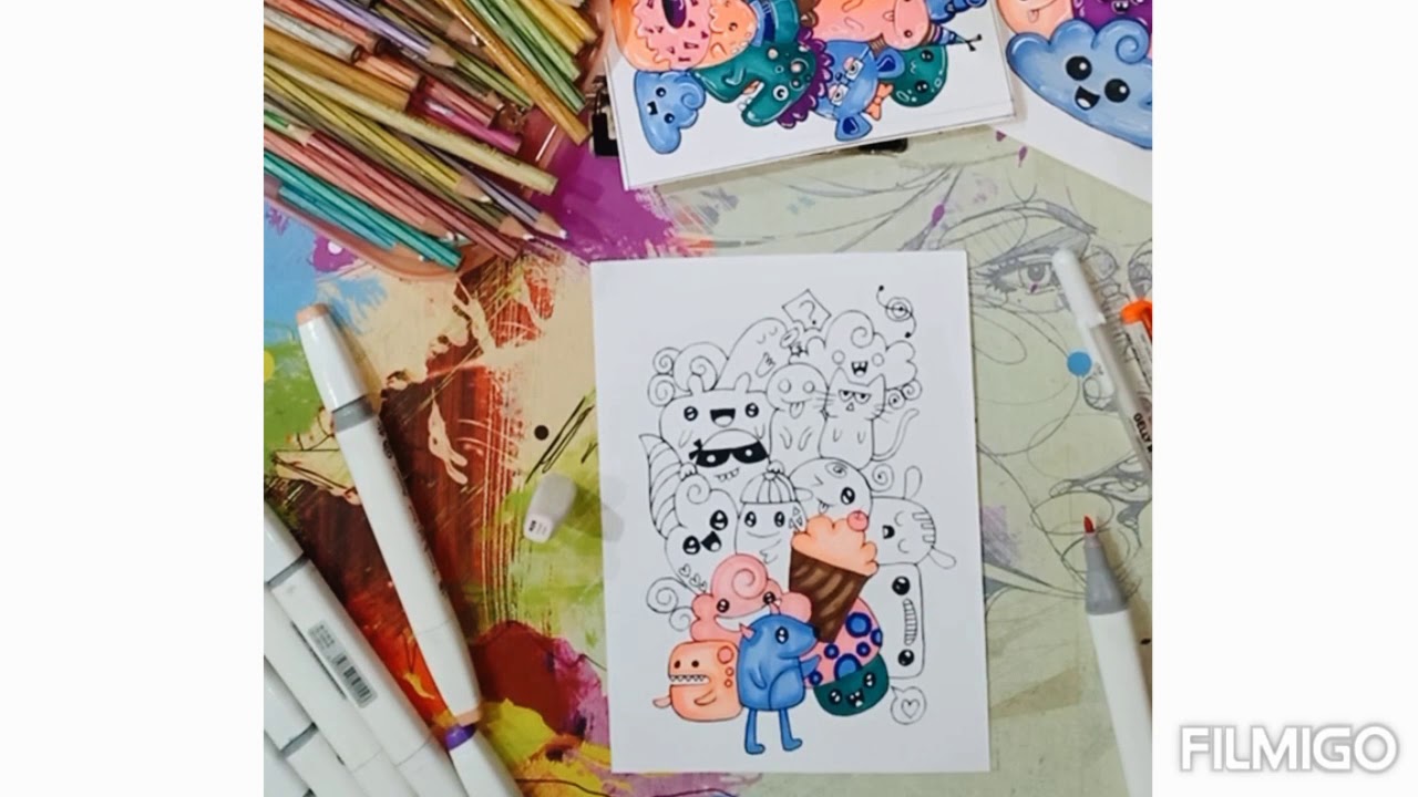 Doodle art/tutorial/easy/diy. - YouTube