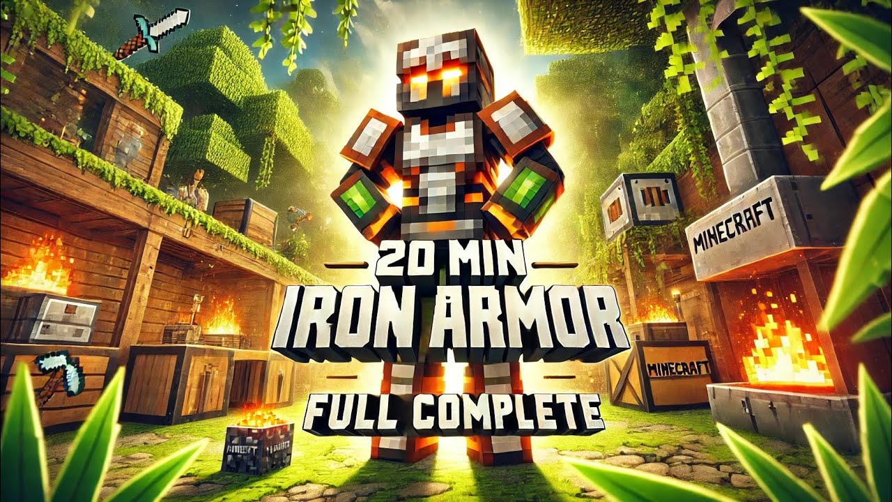 Master Iron Armor Crafting in Minecraft in Just 20 Minutes 🫡😨 ( @Lichi ...