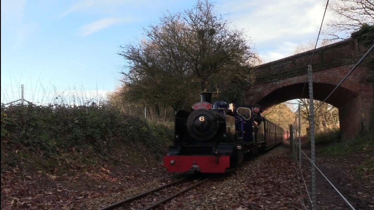Bure Valley Railway's No.6 Blickling Hall passes the Oval Bridge, St ...