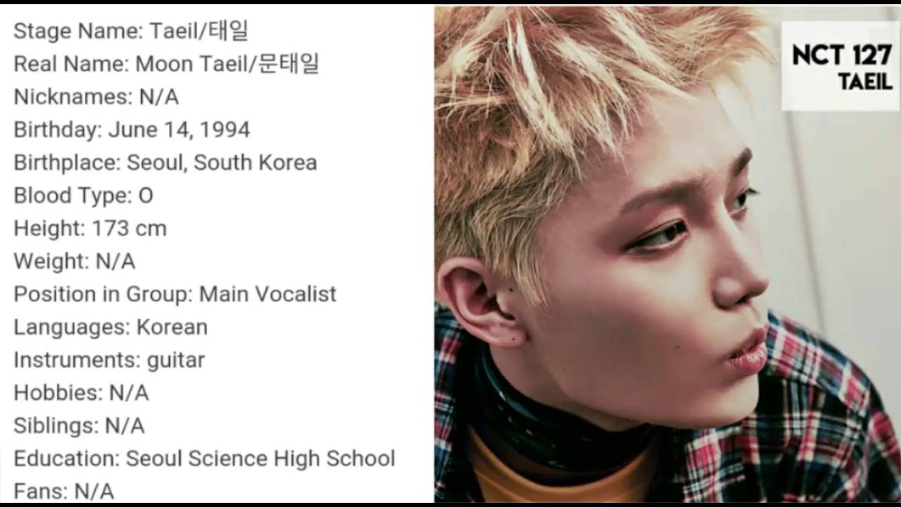 NCT 127 - Members profile - YouTube