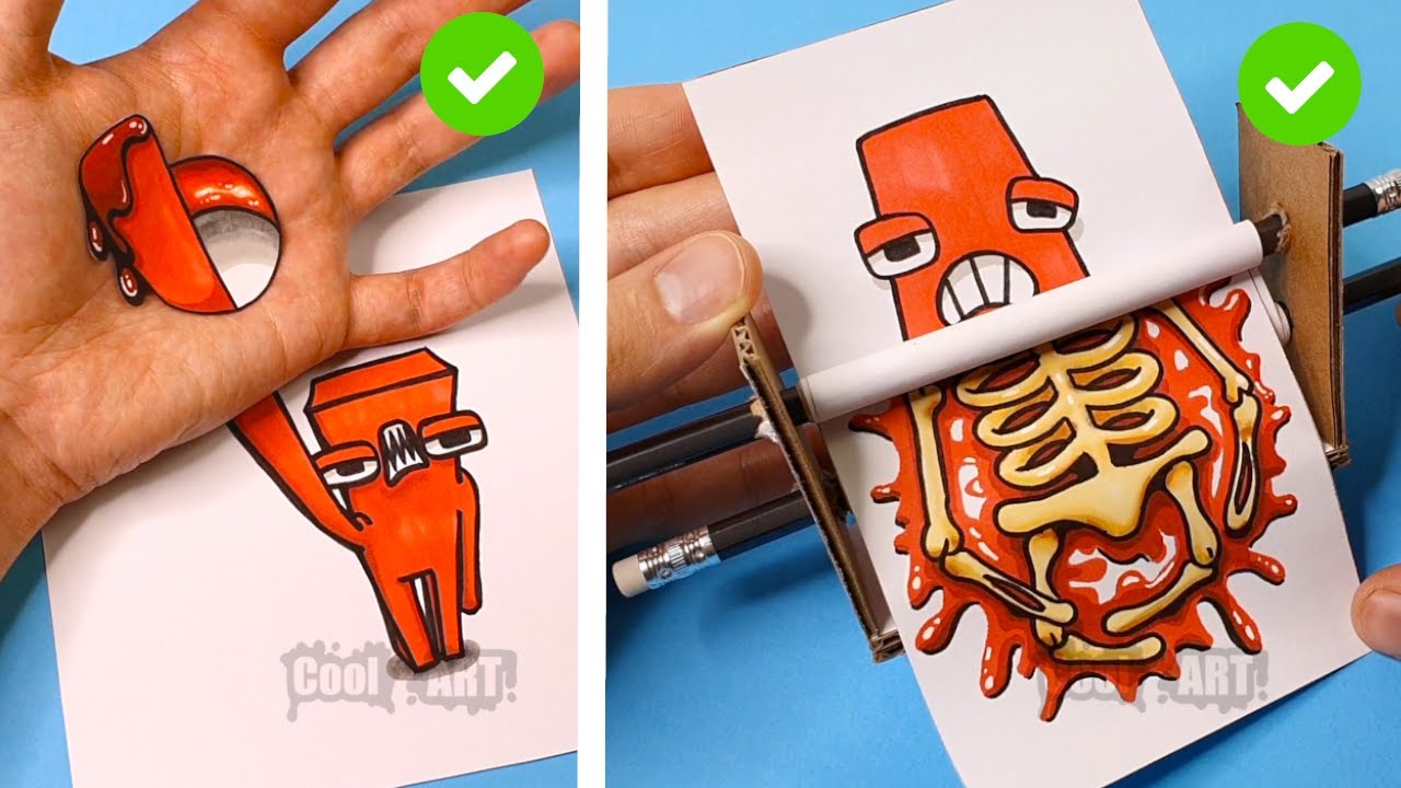 Alphabet Lore & Rainbow friends PAPER CRAFTS & ARTS | Cool & Viral ...