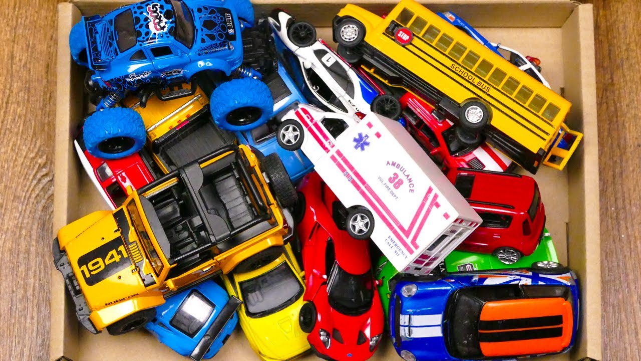 A Box Full Of Diecast Luxury Cars - YouTube