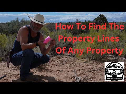 How To Find The Property Lines Of Any Property : Off Grid Living - YouTube