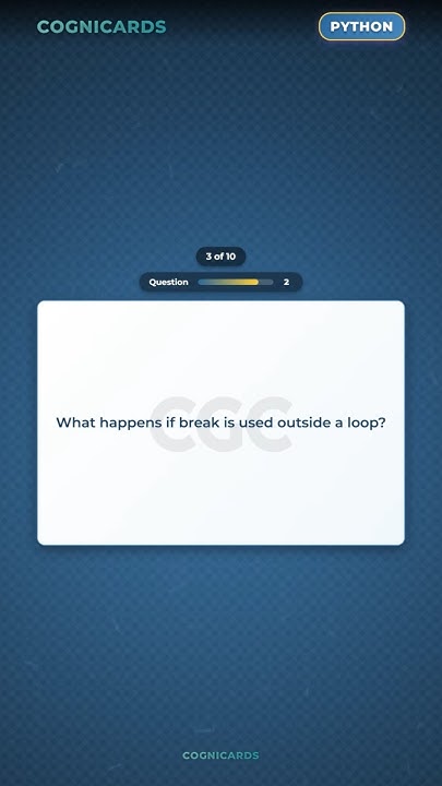 Python Loop Control 🚦| break, continue, pass Explained (Flashcards ...