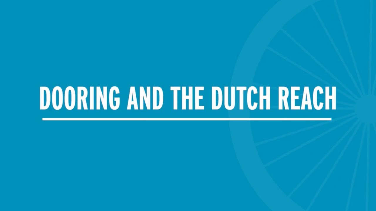 Dooring And The Dutch Reach For Motorists - YouTube