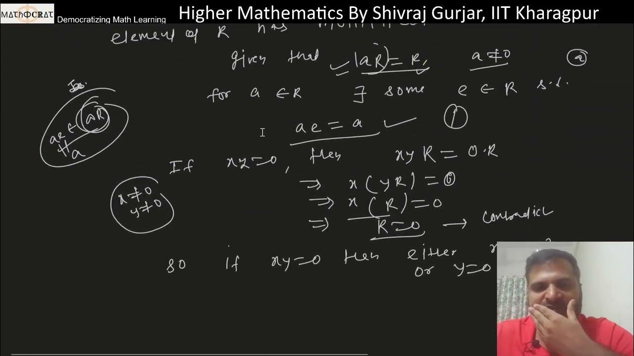 12.Ring Theory: aR=R Division Ring | UPSC IAS| IFoS| CSIR NET| GATE| IES| JAM| Shivraj Gurjar ...