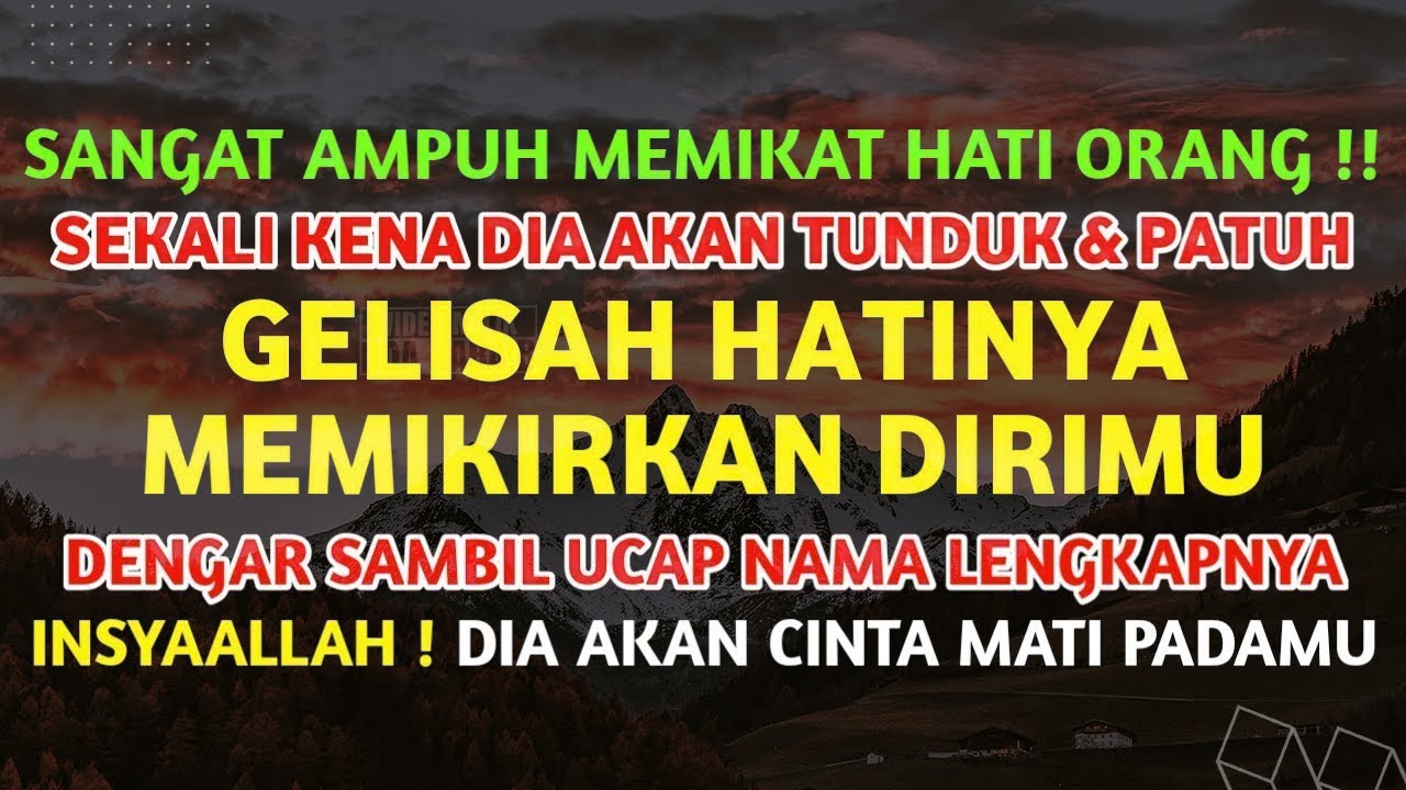 SEBUT NAMANYA 3X📌BUAT DIA RINDU SETENGAH MATI SETIAP HARI KEPADAMU ...