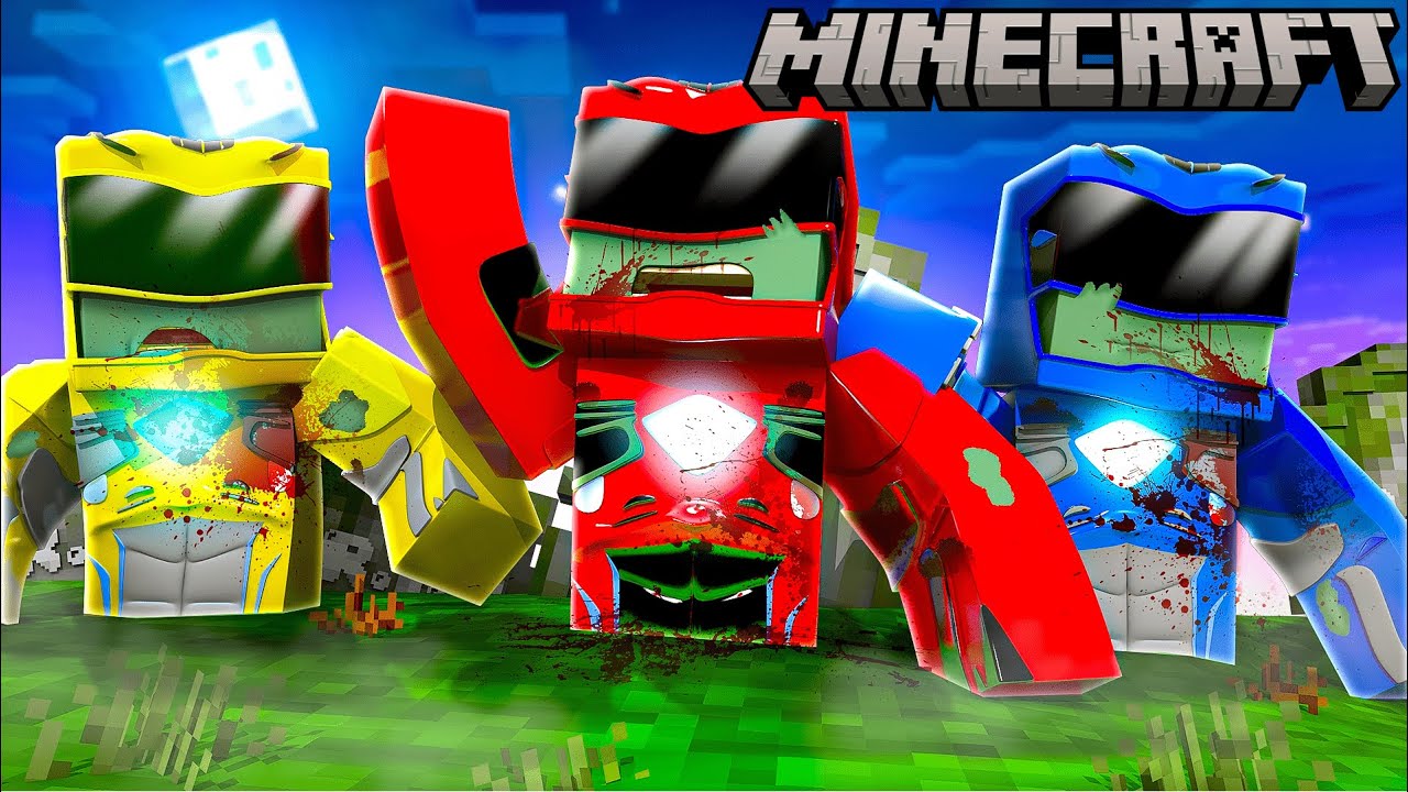 Summoning ZOMBIE POWER RANGERS in Minecraft! - YouTube