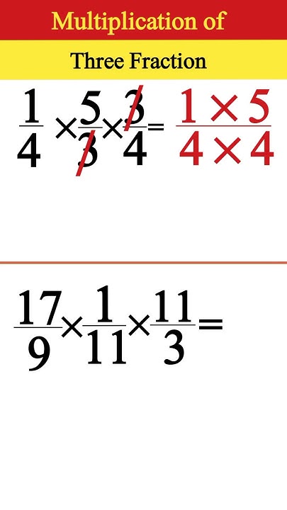 💯🤯 Multiplication of Three Fractions #shorts #maths #complex #fraction #mathstricks # ...