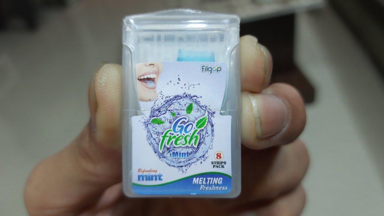 Go Fresh Mint Paper Mint 8 strips pack full review price and taste ...
