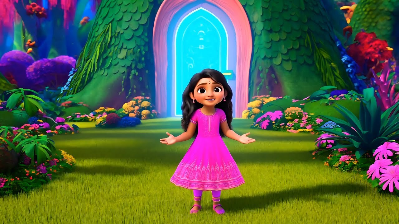 Aanya and the Magical Door | Kids 3D Animation Story | @Babytootoo ...